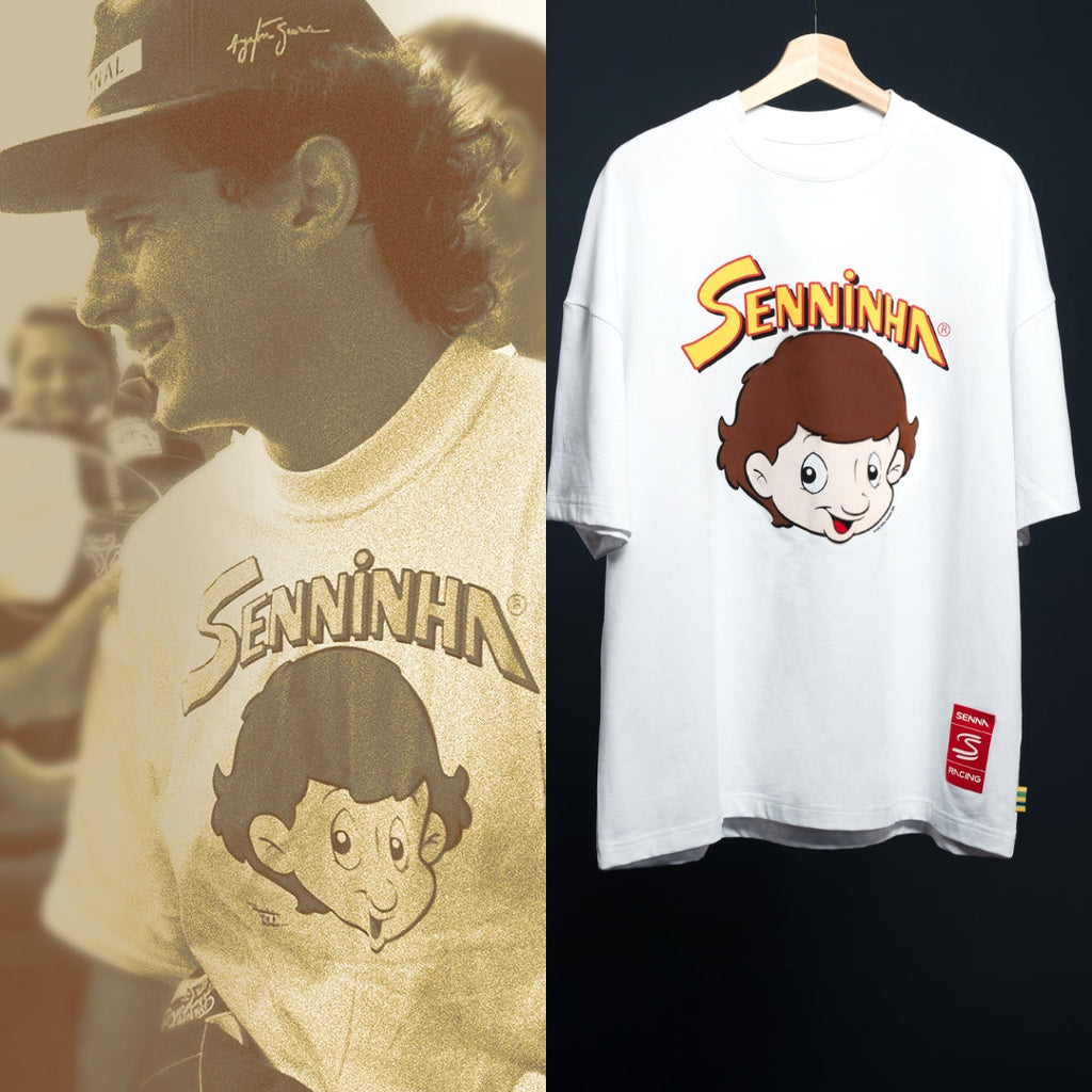 Ayrton Senninha T Shirts, Caps & More. Official Senna Senninha Merch